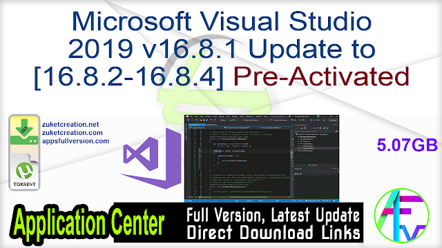 Update visual studio - perfectsany